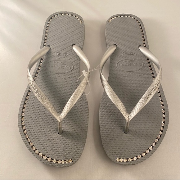 Havaianas | Shoes | Havaianas Slim Flip Flips Grey Grey With ...